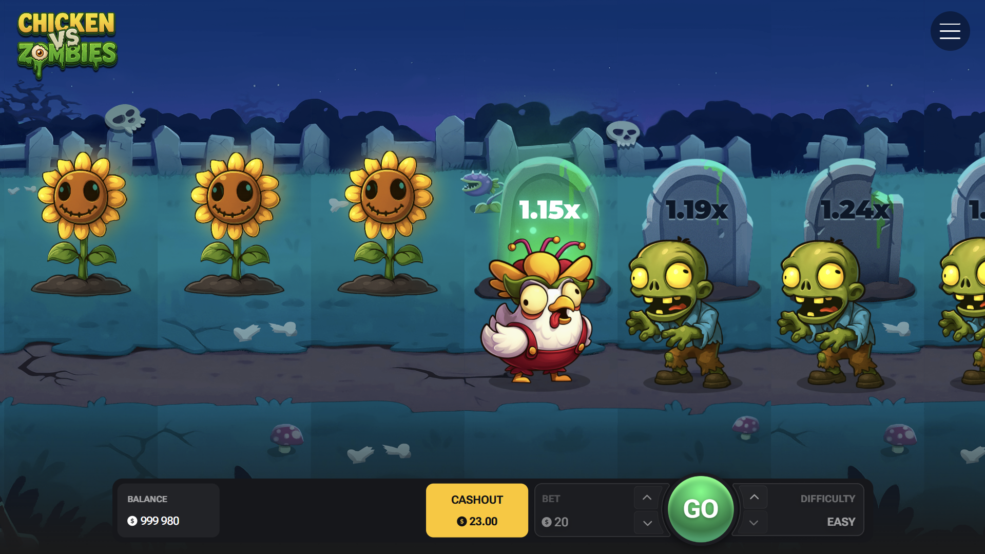Chicken vs Zombies von InOut – Spiele die Gratis Demo 🧟‍♂️